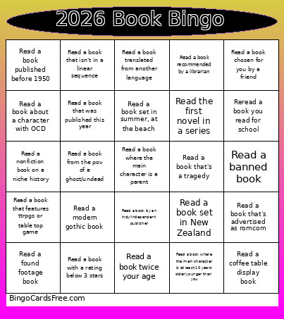 2026 Book Bingo Cards Free Unlimited 3 2026 Book Bingo Cards Free Unlimited 3