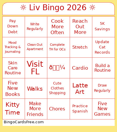 Liv Bingo Cards - Free Unlimited