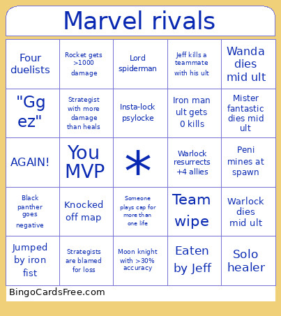 Butt1 Bingo Cards - Free Unlimited #4