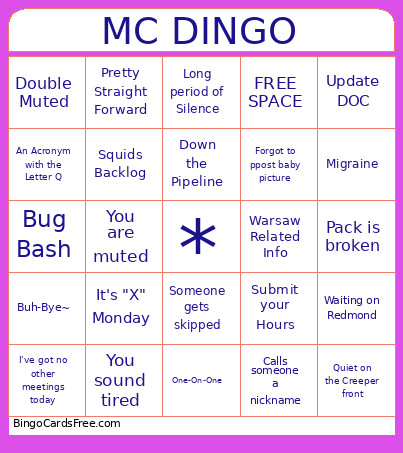 DINGO Bingo Cards - Free Unlimited