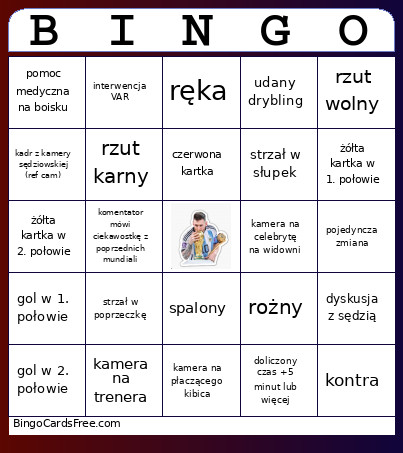 Worldcup Bingo Cards Free - Unlimited Print or Play